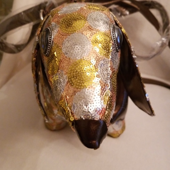 Sharif | Bags | Sequin Dog Sharif Purse New | Poshmark